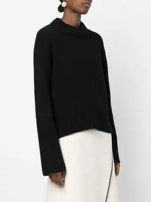 LISA YANG Crew-neck Cashmere Jumper - Black
