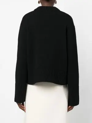 LISA YANG Crew-neck Cashmere Jumper - Black