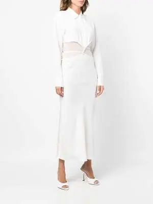 Christopher Esber Paneled Silk Maxi Dress