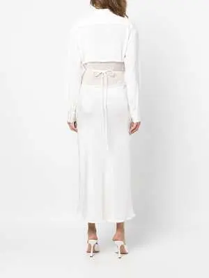 Christopher Esber Paneled Silk Maxi Dress