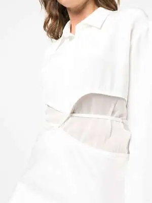 Christopher Esber Paneled Silk Maxi Dress