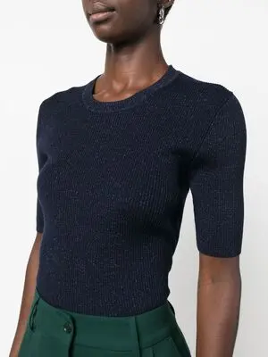 P.a.r.o.s.h Short Sleeve Knitted Top