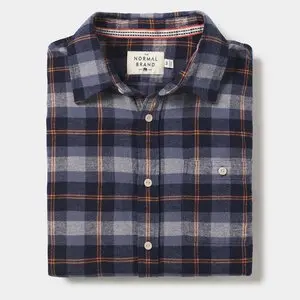 THE NORMAL BRAND Hudson Button Up Shirt Brown