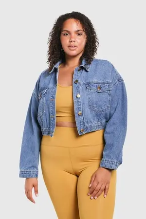 MONO B CLOTHING Helena Denim Jacket Curvy