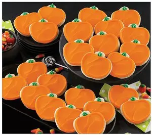 CHERYL'S 24 Piece Frosted Pumpkin Cutoutcookies - One-color