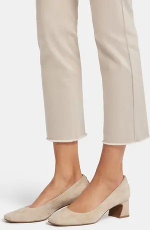 NYDJ Sheri Frayed Hem Slim Jeans - Feather