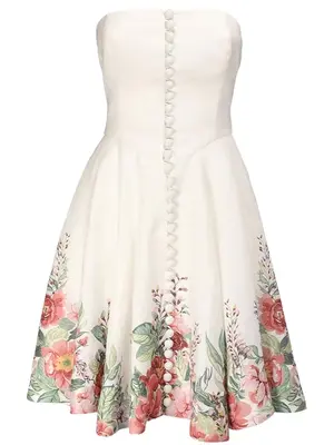 Zimmermann Floral-print Linen Minidress