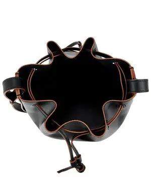 Loewe - Balloon Small Black Leather Bucket Bag