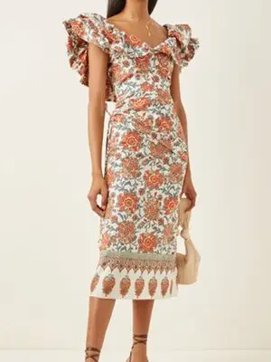 Johanna Ortiz Art De Vivre Printed Cotton Dress