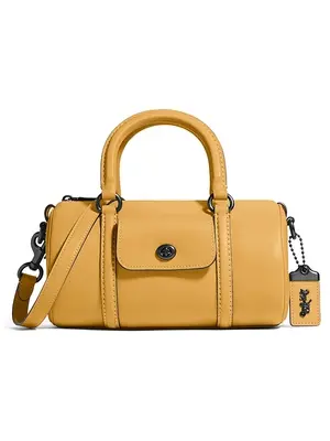 COACH Leather Barrel Bag