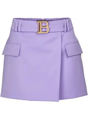 Balmain Wool Miniskirt