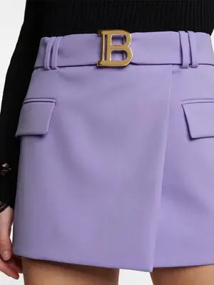 Balmain Wool Miniskirt