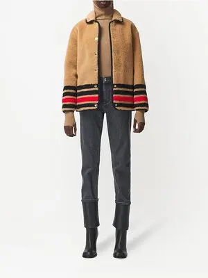 Burberry Striped Fleece Jacket