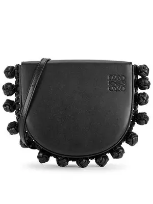 Loewe Heel Knots Black Leather Cross-body Bag