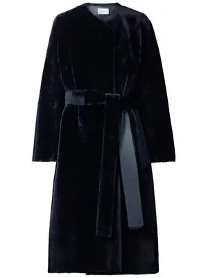 THE ROW Ferin Belted Shearling Coat