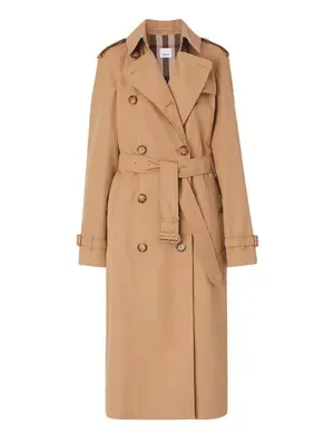 BURBERRY Cotton Gabardine Trench Coat