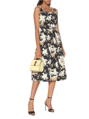 Oscar De La Renta Iris And Daisy Floral Minidress