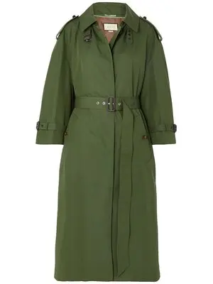 Gucci Oversized Cotton-blend Gabardine Trench Coat