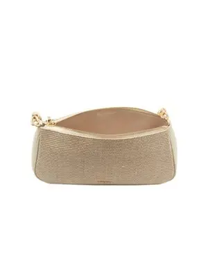 Cult Gaia Halina Bamboo-detailed Raffia Shoulder Bag