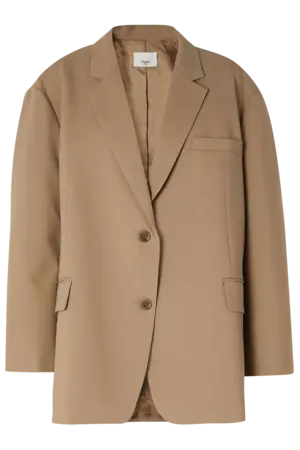 THE FRANKIE SHOP The Frankie Shop Bea Crepe Blazer Tan