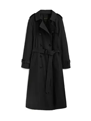 Massimo Dutti Trench Coat With Belt - One-color