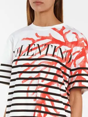 Valentino Garavani Striped Cotton T-shirt