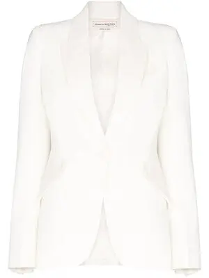 Alexander McQueen Peak-lapel Single-breasted Blazer