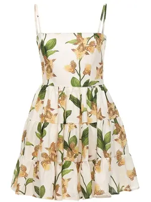 AGUA BY AGUA BY BENDITA Lima Embroidered Minidress