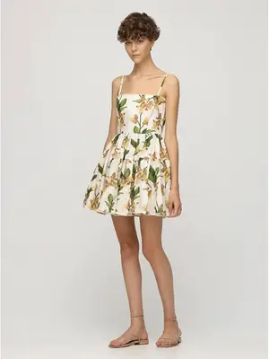 AGUA BY AGUA BY BENDITA Lima Embroidered Minidress