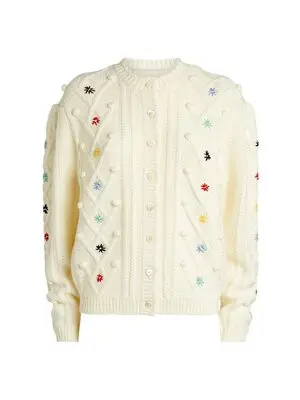 Shrimps Shrimp P Mccoy Bobbles Embroid Cardigan