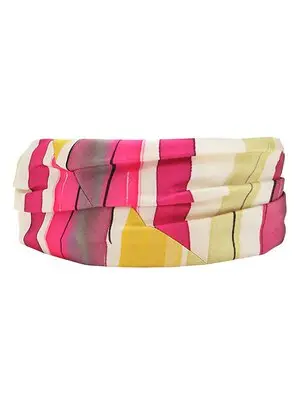 EUGENIA KIM Malia Striped Satin Headband