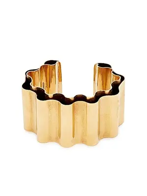 JIL SANDER Wave Gold-tone Bracelet