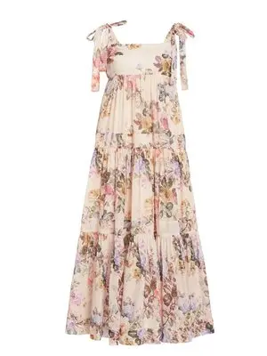 Zimmermann Brighton Floral Cotton Midi Dress