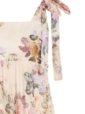 Zimmermann Brighton Floral Cotton Midi Dress