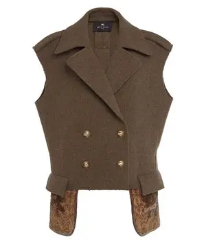Etro Double-breasted Wool Vest