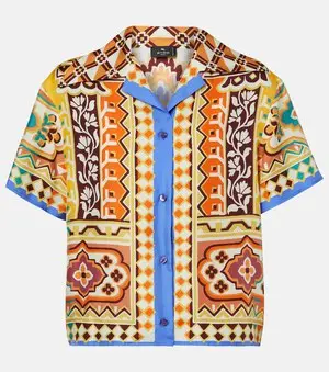 Etro ETRO Printed Silk Shirt Multicoloured