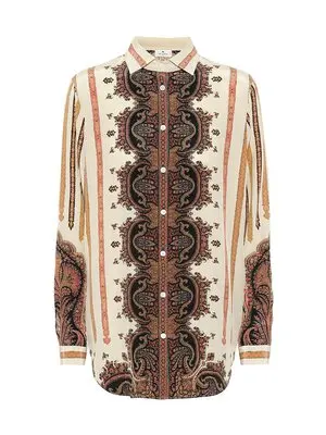 Etro Printed Silk Shirt One-color