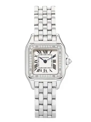 Cartier Panthère De 27mm Medium Stainless Steel And Diamond Watch