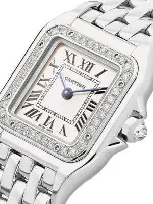 Cartier Panthère De 27mm Medium Stainless Steel And Diamond Watch
