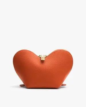 Cuyana Mini Heart Case Poppy
