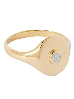 STONE AND STRAND Mini Pinky 14-karat Gold Diamond Ring