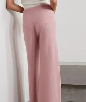 MADELEINE THOMPSON - Ribbed Cashmere Track Pants