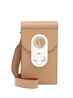 CHRISTIAN LOUBOUTIN Elisa Phone Pouch Leather Crossbody Bag
