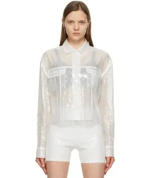 Junya Watanabe - White Sequin Jacket