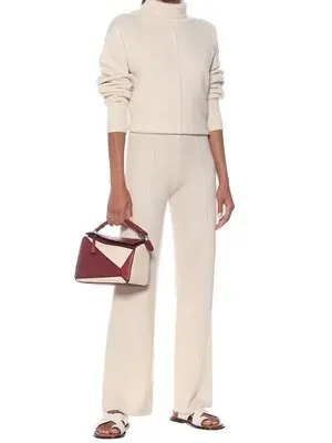 JOSEPH High-rise Flared Wool Pants