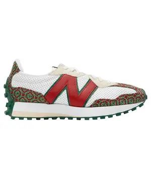 NEW BALANCE White & Red Casablanca Edition 327 Sneakers  - One-color