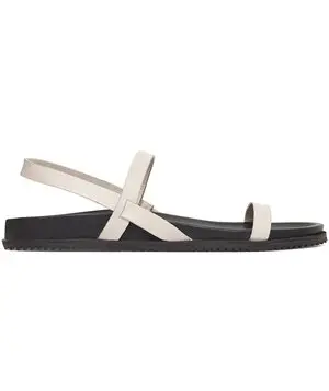 ST. AGNI - Gio Two-Tone Leather Slingback Sandals