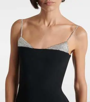 David Koma Embellished Cady Minidress