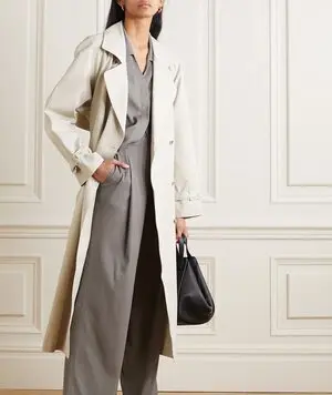 LE17SEPTEMBRE - Belted Cotton-Blend Gabardine Trench Coat
