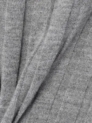 ALLUDE Wool Ribbed Cardigan